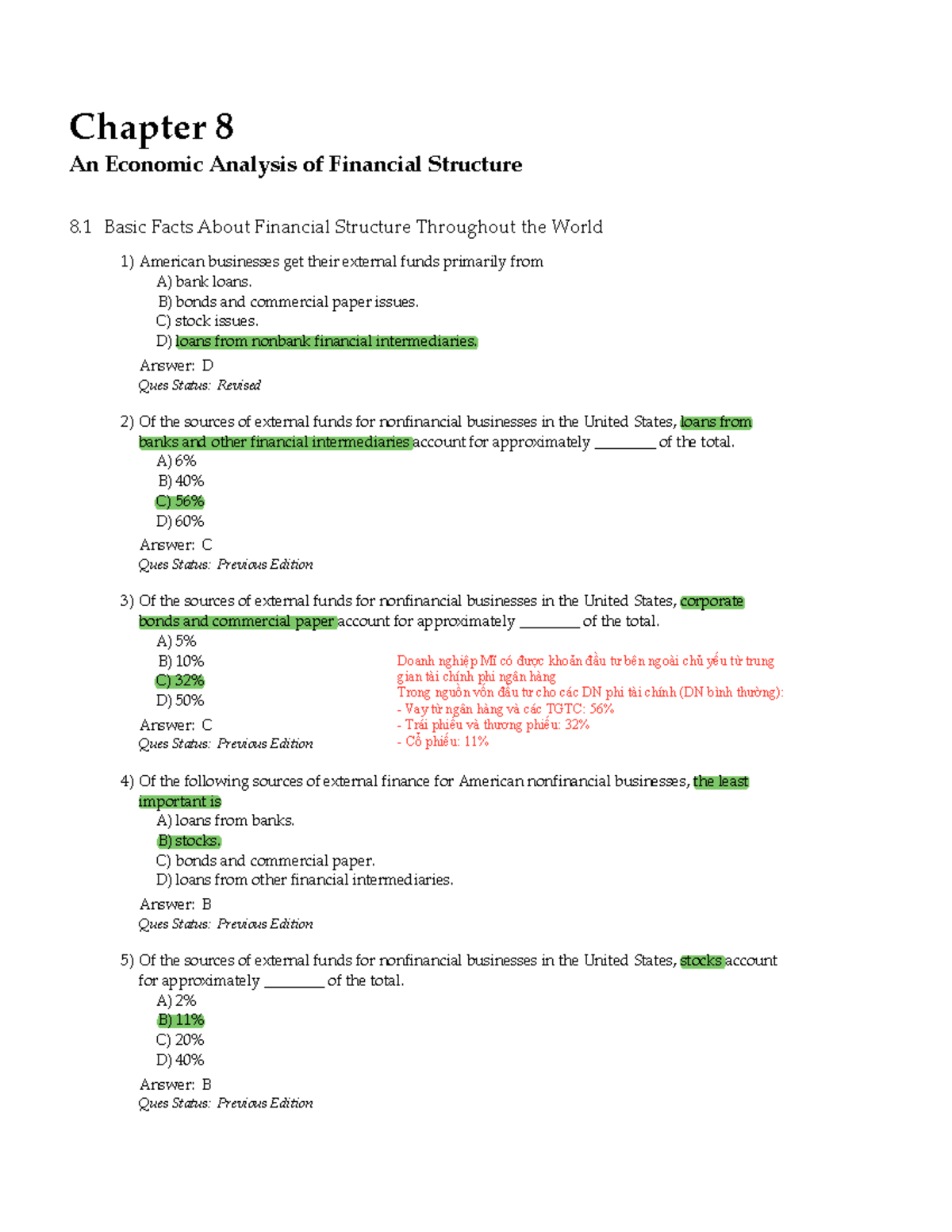 MCQs-Chapter-8-An-economic-analysis-of-financial-structure - Chapter 8 ...