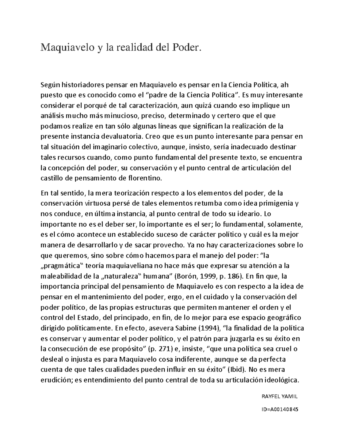 Document 68 - hilo - RAYFEL YAMIL ID=A Maquiavelo y la realidad del ...