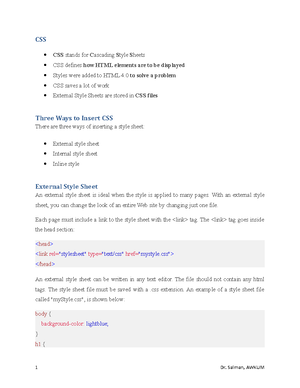 Week6 - This the notes for web development. - Preformatted Text We have ...
