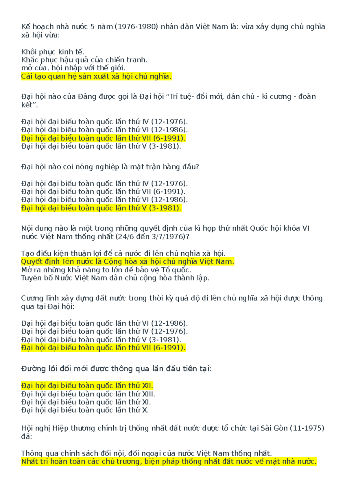 LSD-C3 - cauhoi - Kế hoạch nhà nước 5 năm (1976-1980) nhân dân Việt Nam ...
