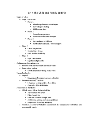 CH 3 The Family Before Birth - CH 3 The Family Before Birth Family ...