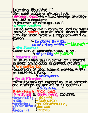 Exam 2 L10-17 - Exam 2 study guide - Exam 2: Lectures 10- Lecture 10 ...