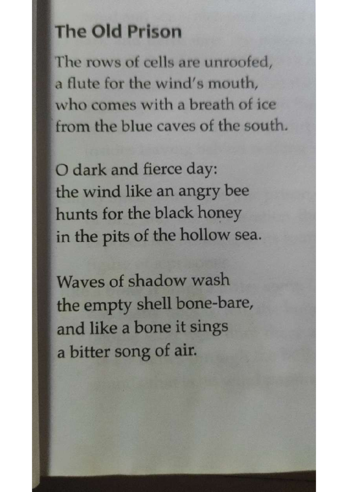 The Old Prison poem - Issues That Matter - Studocu