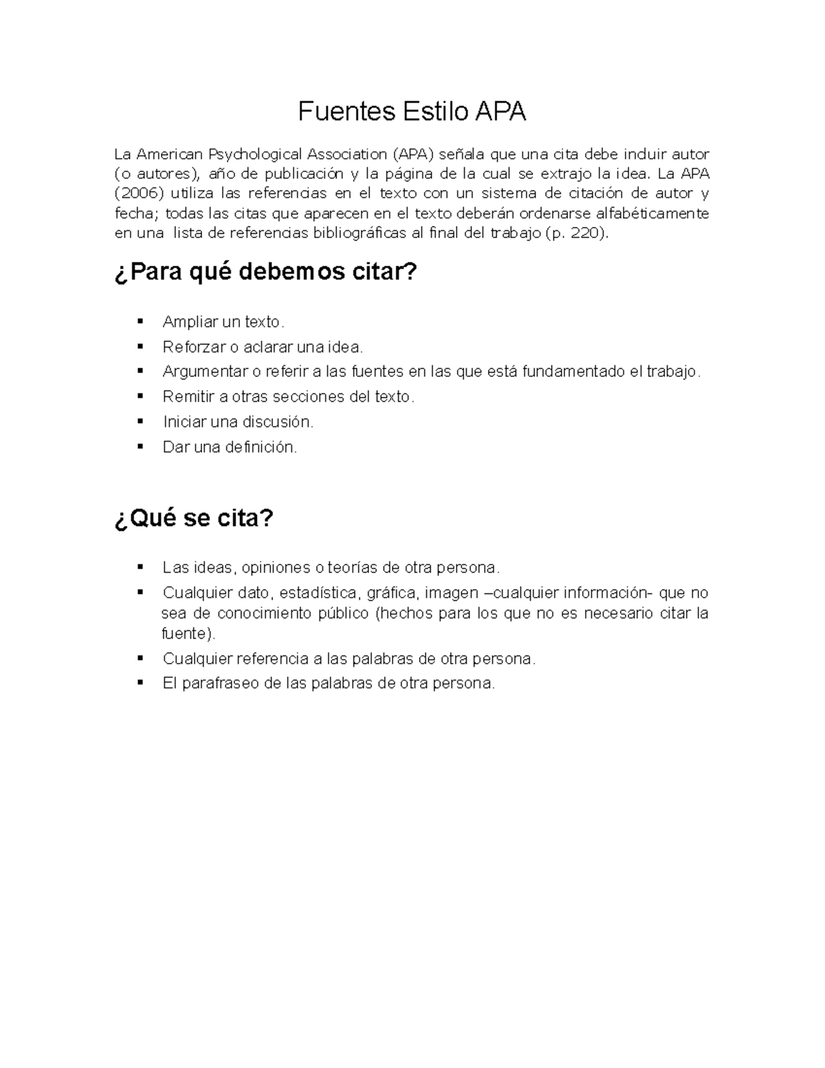 Fuentes Estilo APA - Aprender a citar - Fuentes Estilo APA La American ...