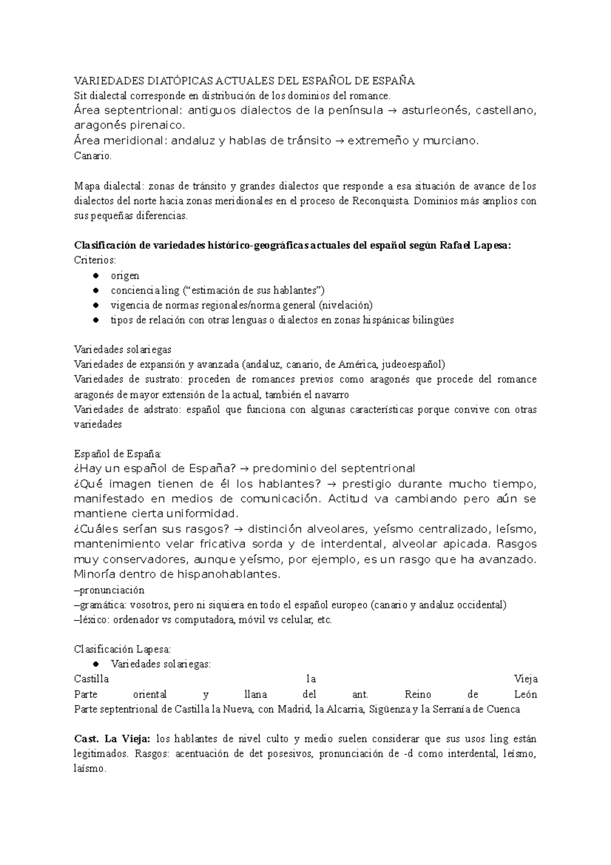 Variación geográfica - Apuntes - VARIEDADES DIATÓPICAS ACTUALES DEL ...