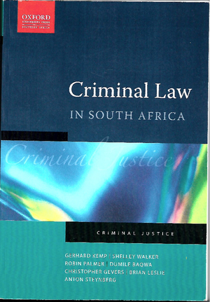 Criminal LAW Study Guide - GABORONE UNIVERSITY COLLEGE OF LAW ...