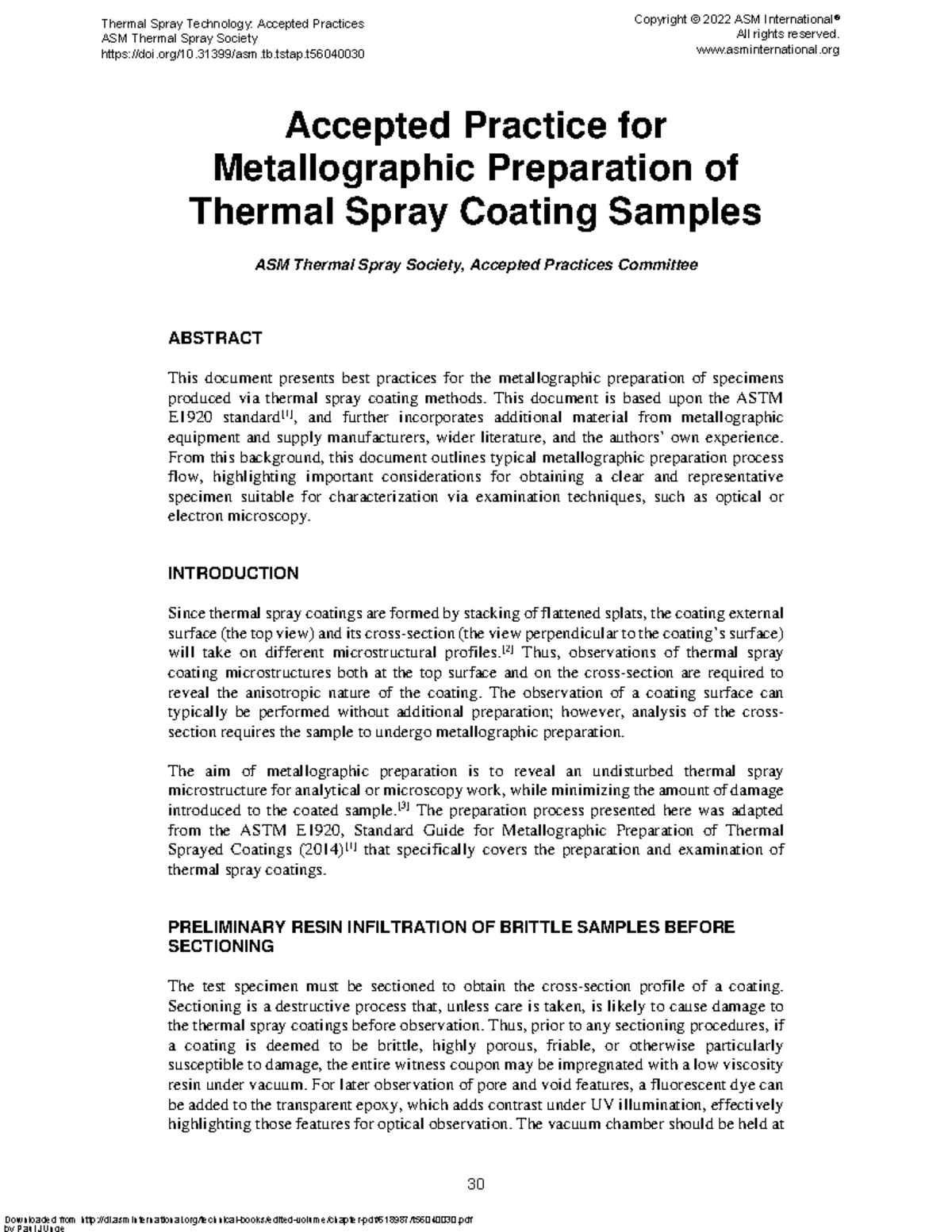 Best Practice Metallo - Accepted Practice for Metallographic ...