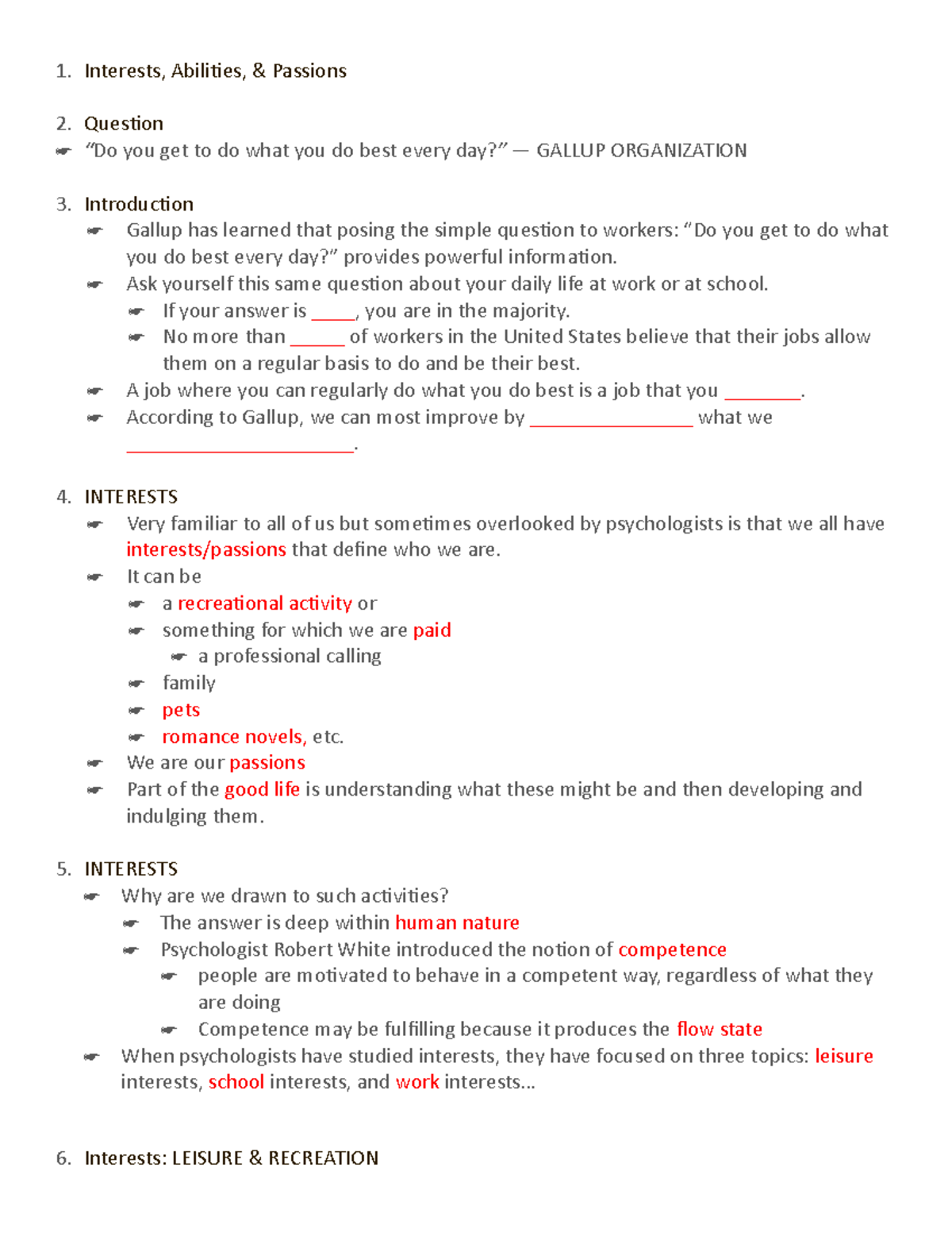 Topic 05-Passions - Defines passion, different passions people can have ...