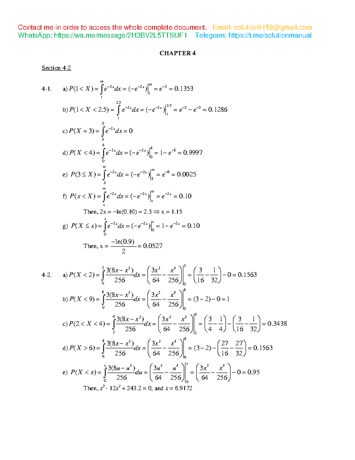 Solution Manual for Applied Statistics and Probability for Engineers ...