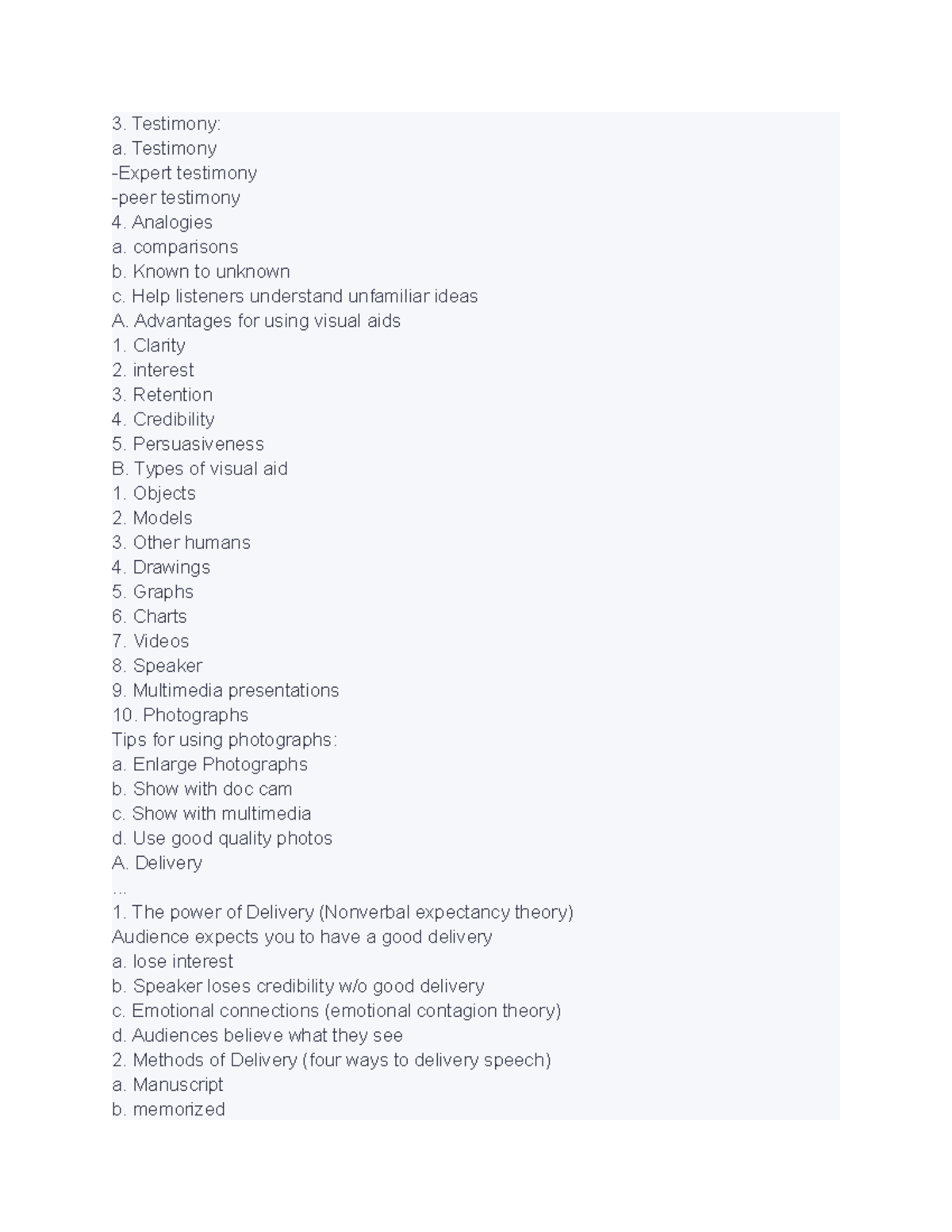 Comm3 - You can use this outline/notes to study for the final exam ...