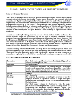 Module 5 – Global Culture, Tourism, AND Geography IN Europe - The ...
