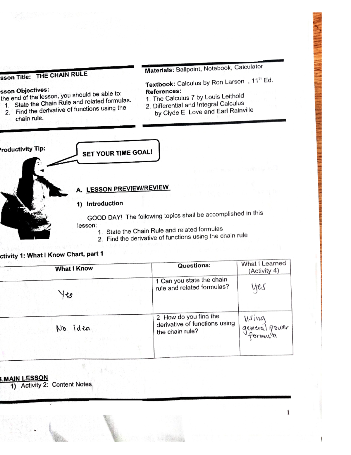Differential calculus the chain rule - Civil Engineering - Studocu