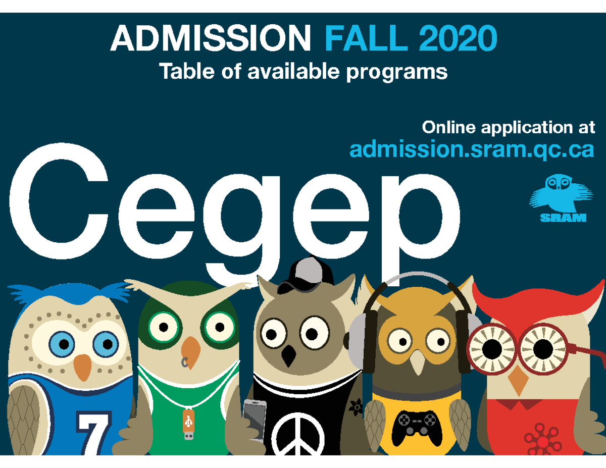 Fall2020 Round 1 WEB-2 - Info - admission.sram.qc Online application at ...