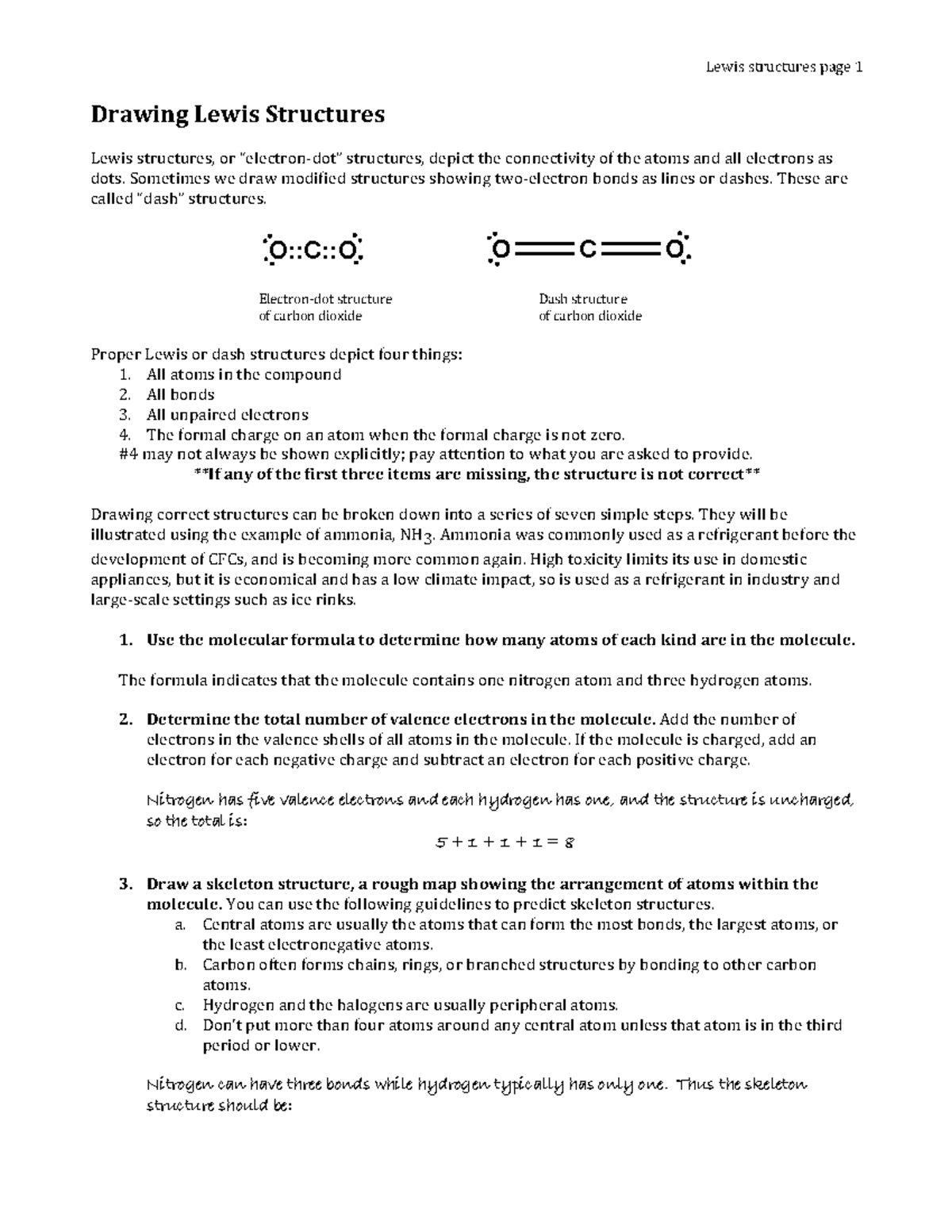 Lewis Structures - Nursing notes for nursing students - NR-442 ...
