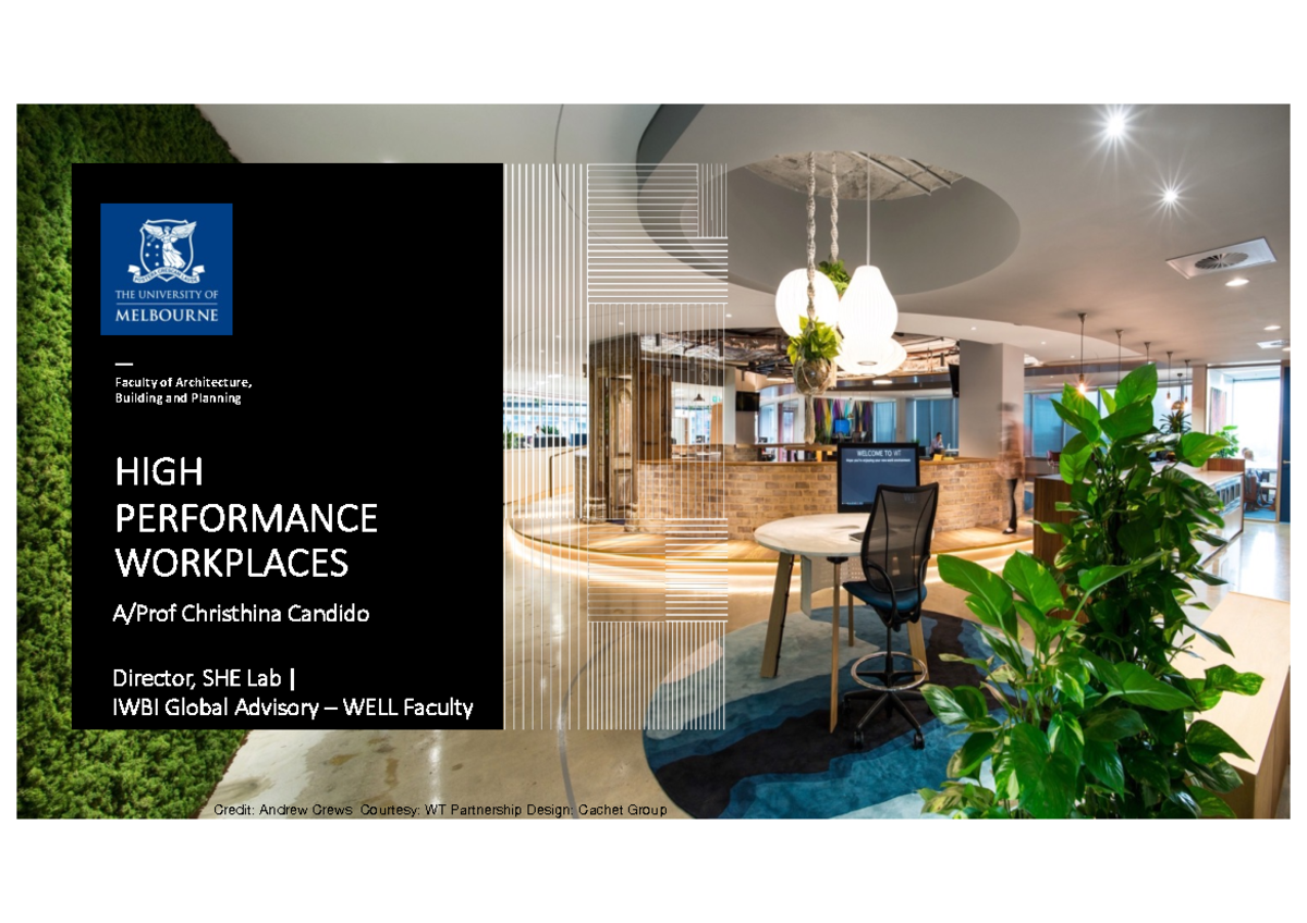 Uo M Workplaces shared - Lecture Notes - Credit: Andrew Crews Courtesy ...