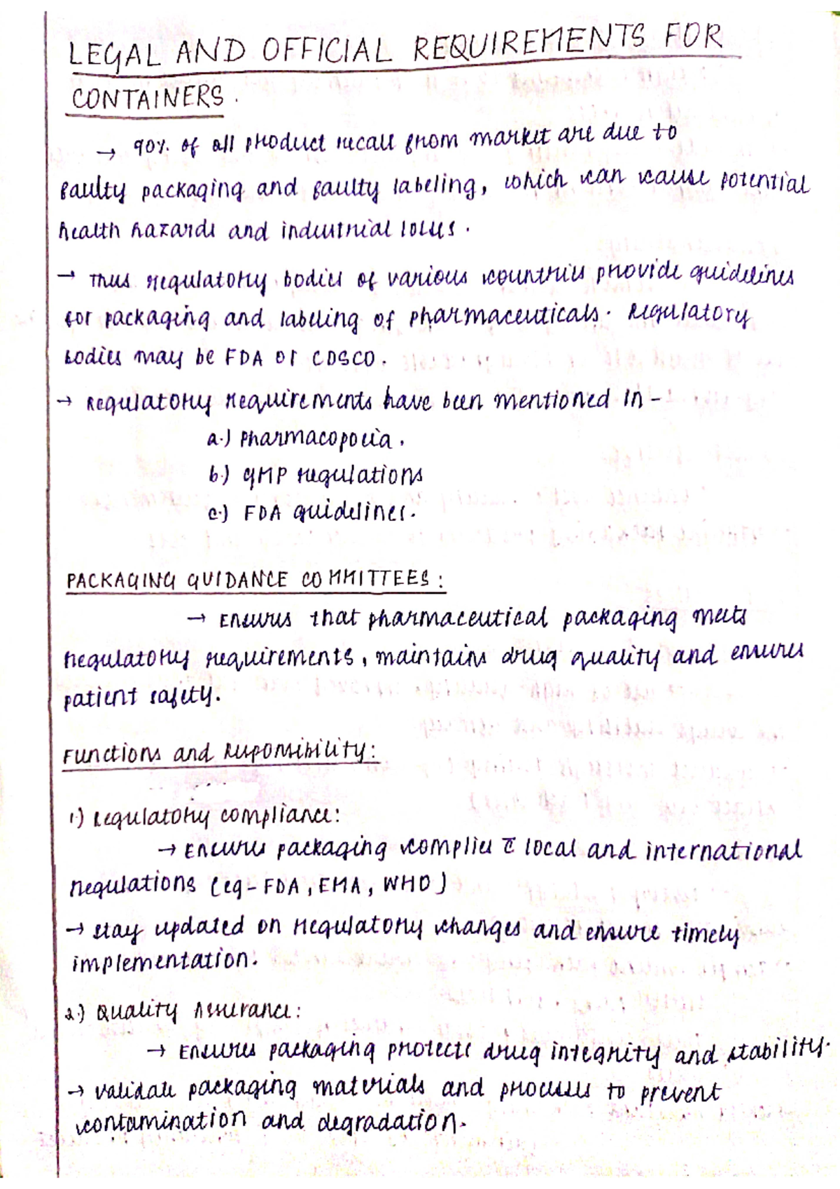 Legal and official requirements for containers. - LEGAL AND OFFICIAL ...