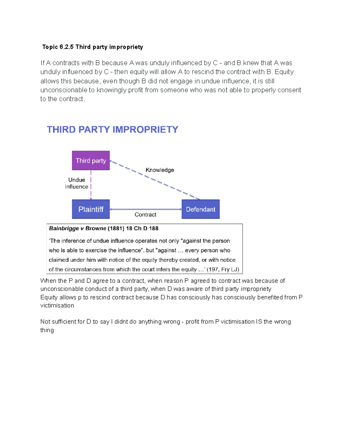 Mod 11 - Third Party Impropriety, Wives Equity, Elections, Actions for ...