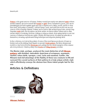 Ceramic pt 3 - Ceramic history pt 3 A brief history of ceramics and ...