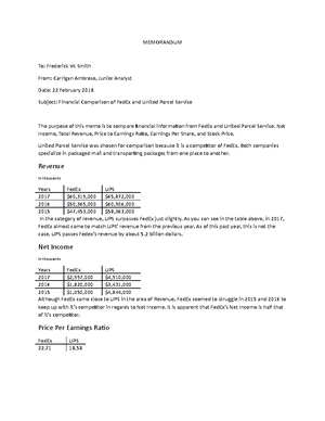 Nike memo - Grade: b - Memo To: Avery Polk From: Alexander Kline § 012 ...