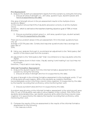 D173 Task 2 - Passed on first attempt. - Shanekquia Collins D Task 2 ...