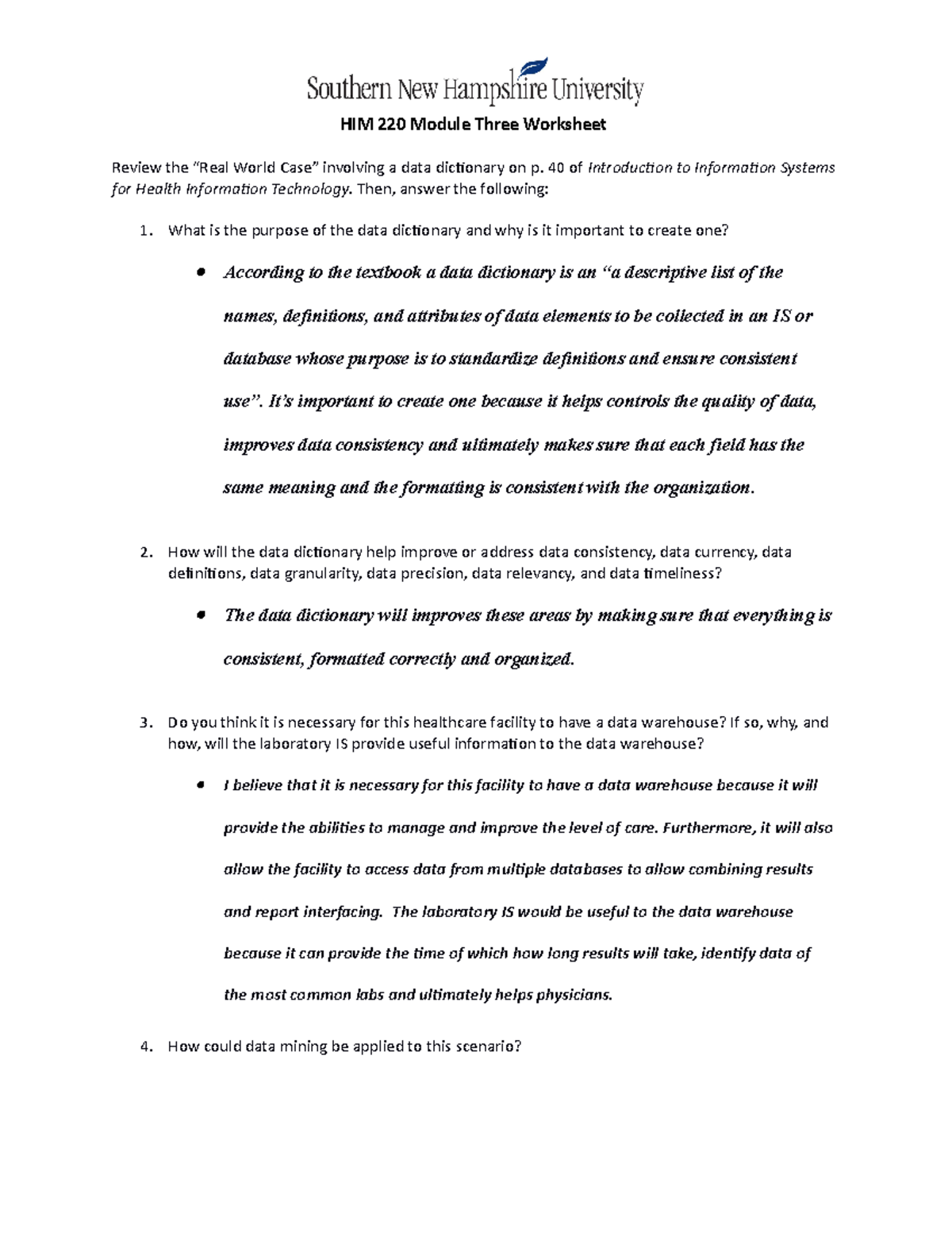HIM 220 Module Three Worksheet (Autosaved) - HIM 220 Module Three ...