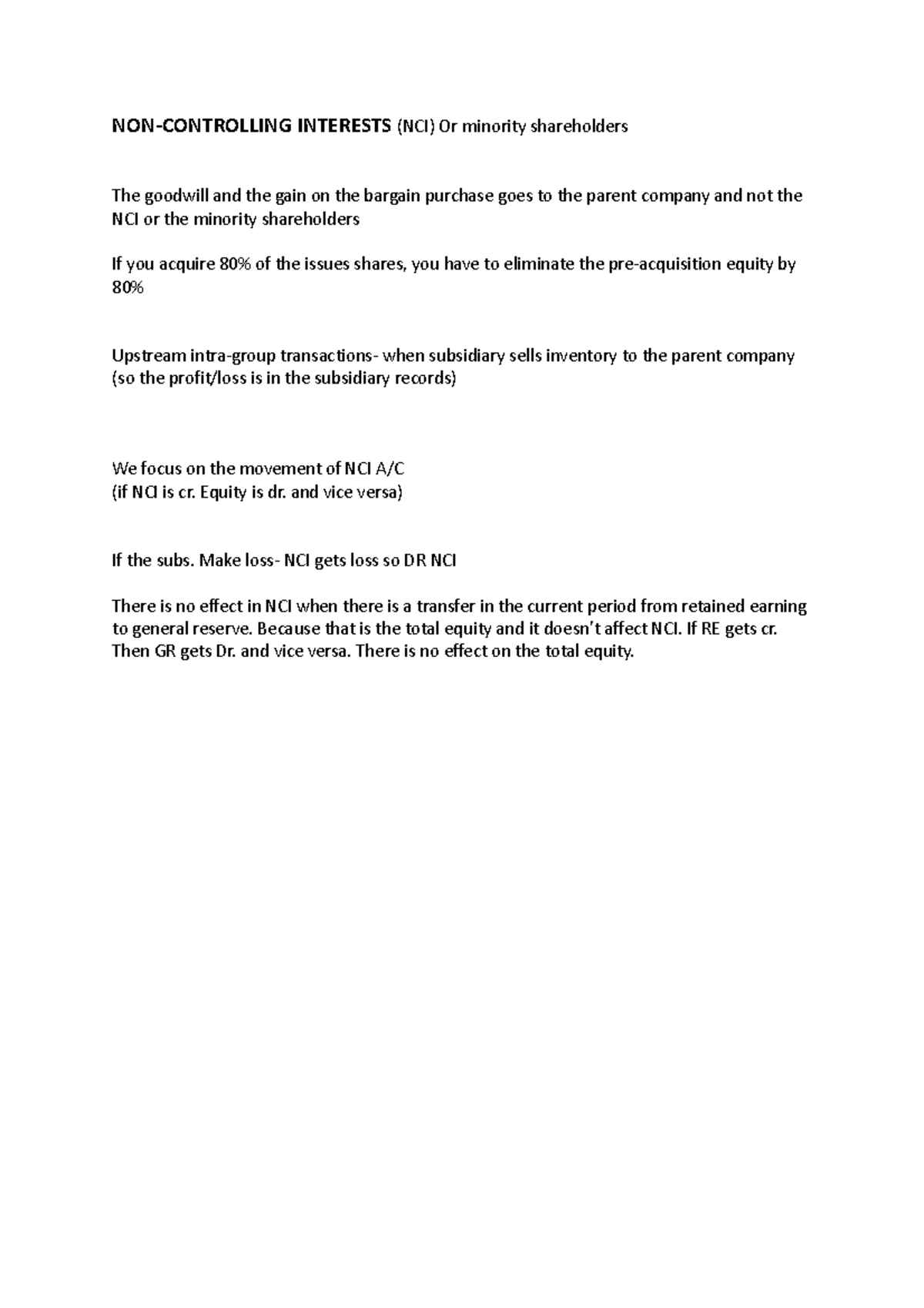 Acct2542 w8 tut - for week 8 tutorial homework - NON-CONTROLLING ...