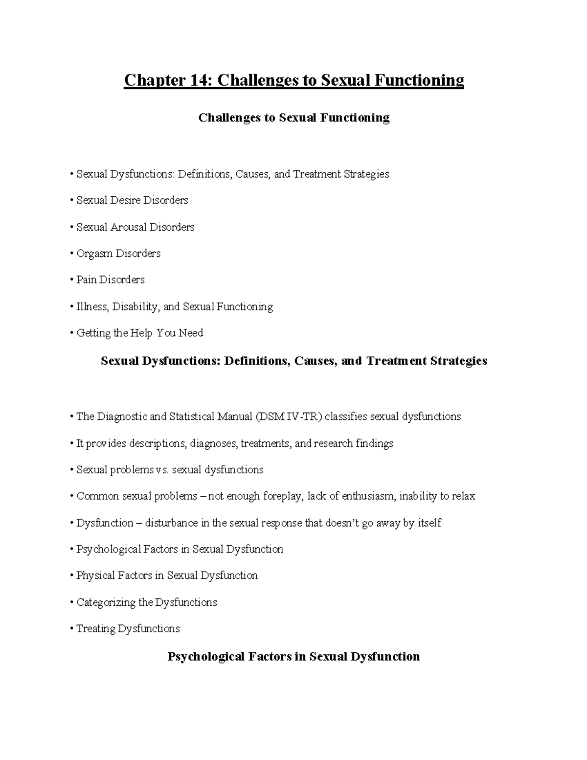 Human Sex Ch14 Notes Everything You Need To Know For The Chapter Chapter 14 Challenges To