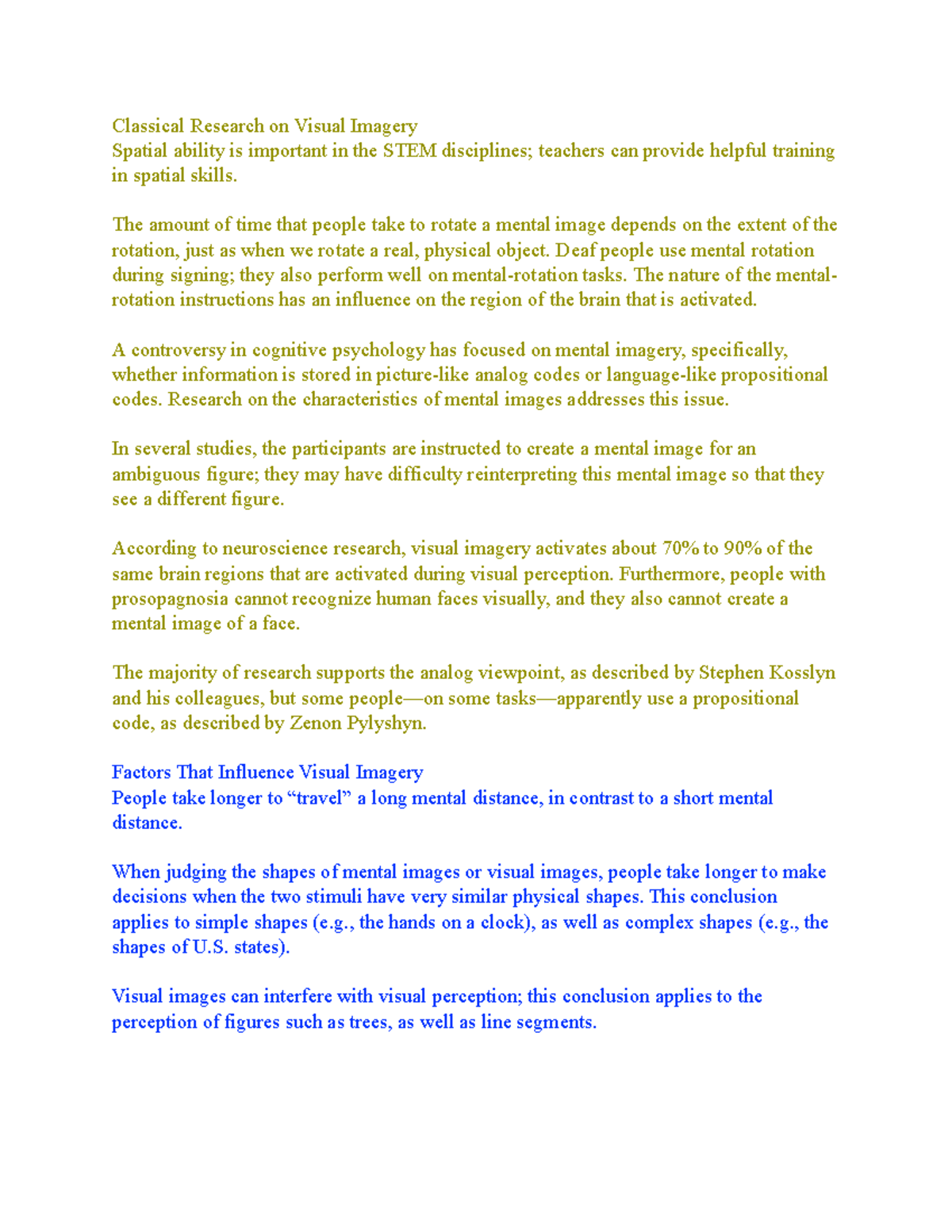 Cognative PYSH CHAP. 7 - outlined summary and important definitions of ...