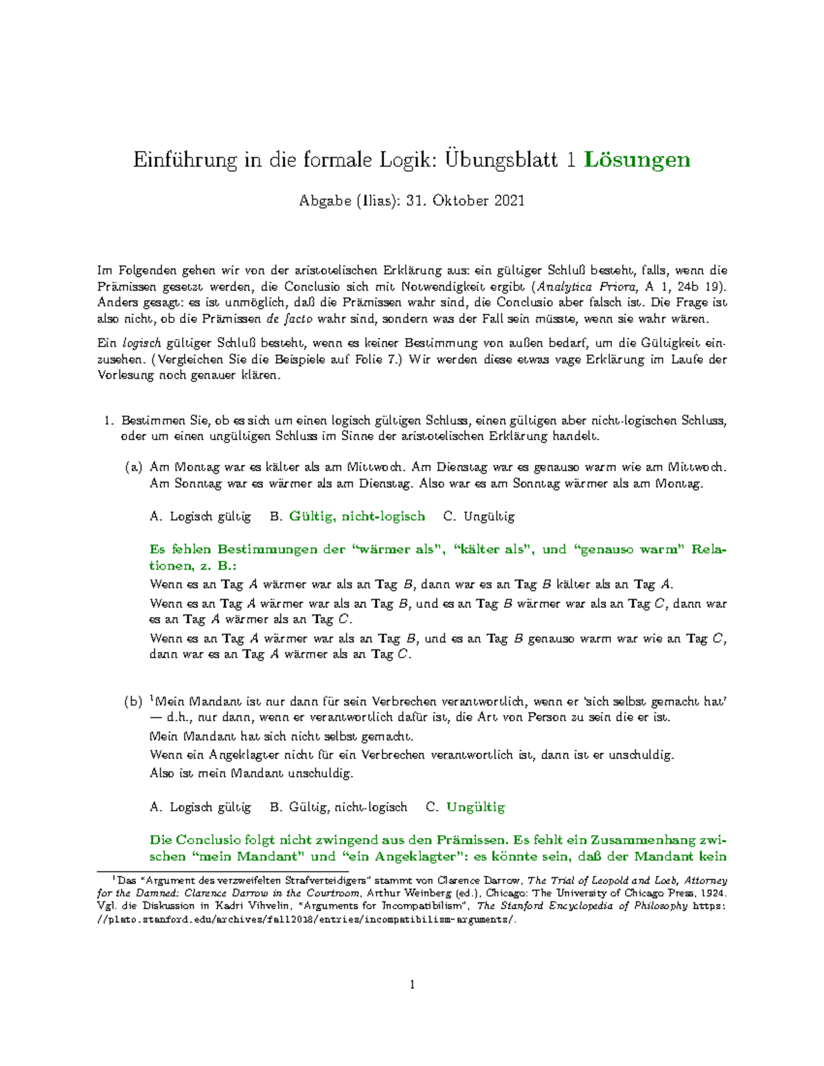 Loesungen Ue B 1 - Lösungen Übungsblatt 1 - Einf ̈uhrung in die formale ...