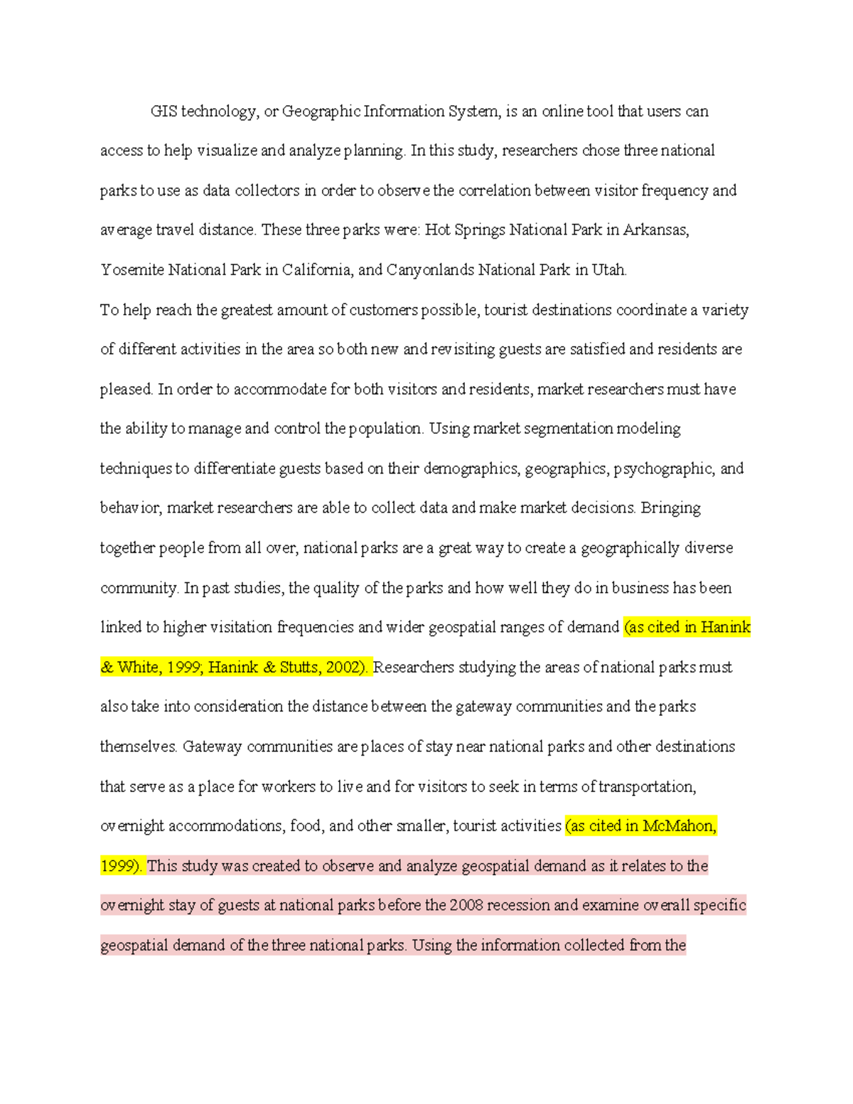 ENG 101 Essay - Various parts of an assignment for ENG 101, a research ...
