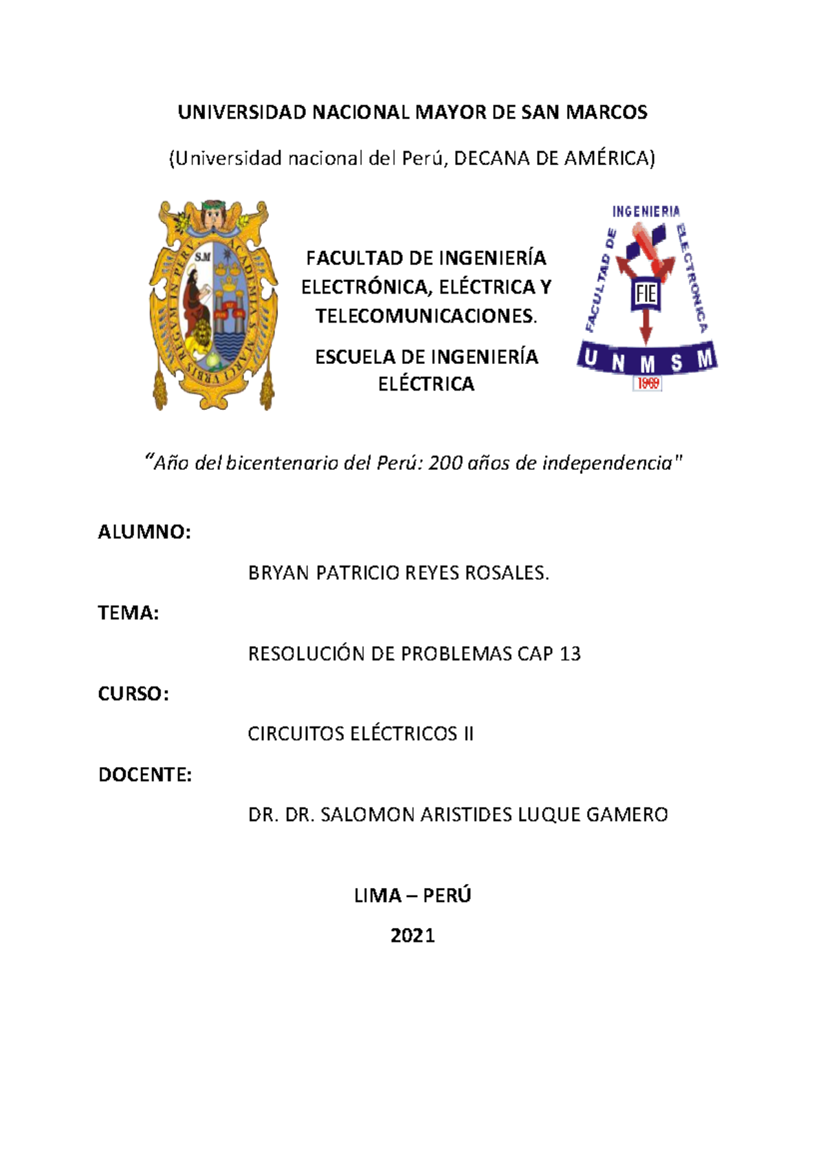 Solucionario C13P - circuitos electricos ejercicios schaum capitulo 1 ...