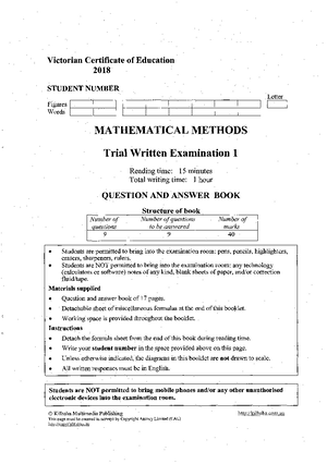 Topic 1 - Further differentiation and applications - Stage 2 ...