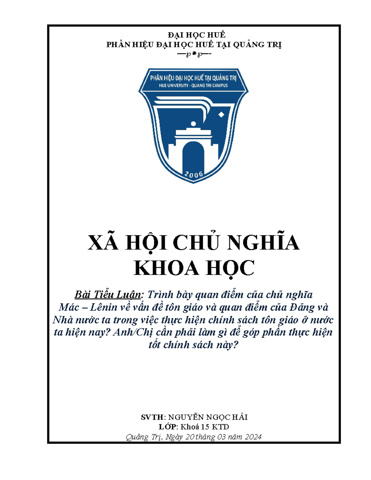 TÔN-GIÁO-LIÊN-HỆ - hejc gktk - ĐẠI HỌC HUẾ PHÂN HIỆU ĐẠI HỌC HUẾ TẠI ...