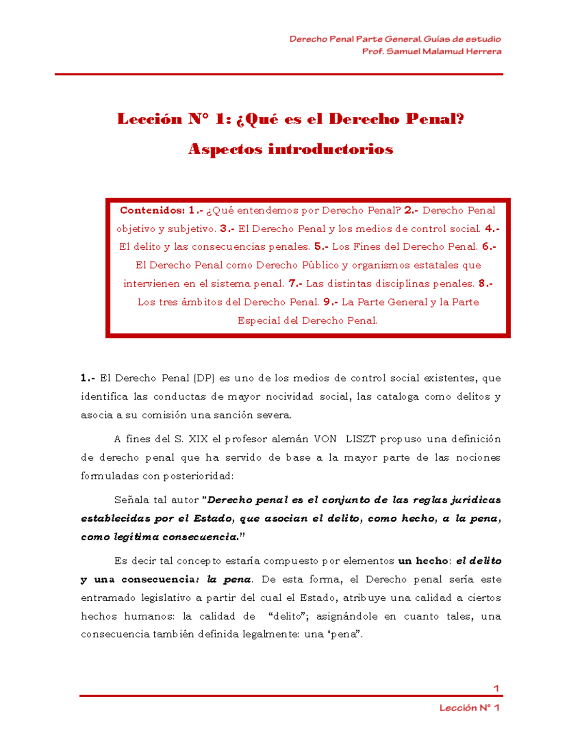 Lecciones de DP pdf - Profesor Samuel Malamud - Lección N° 1: ¿Qué es ...