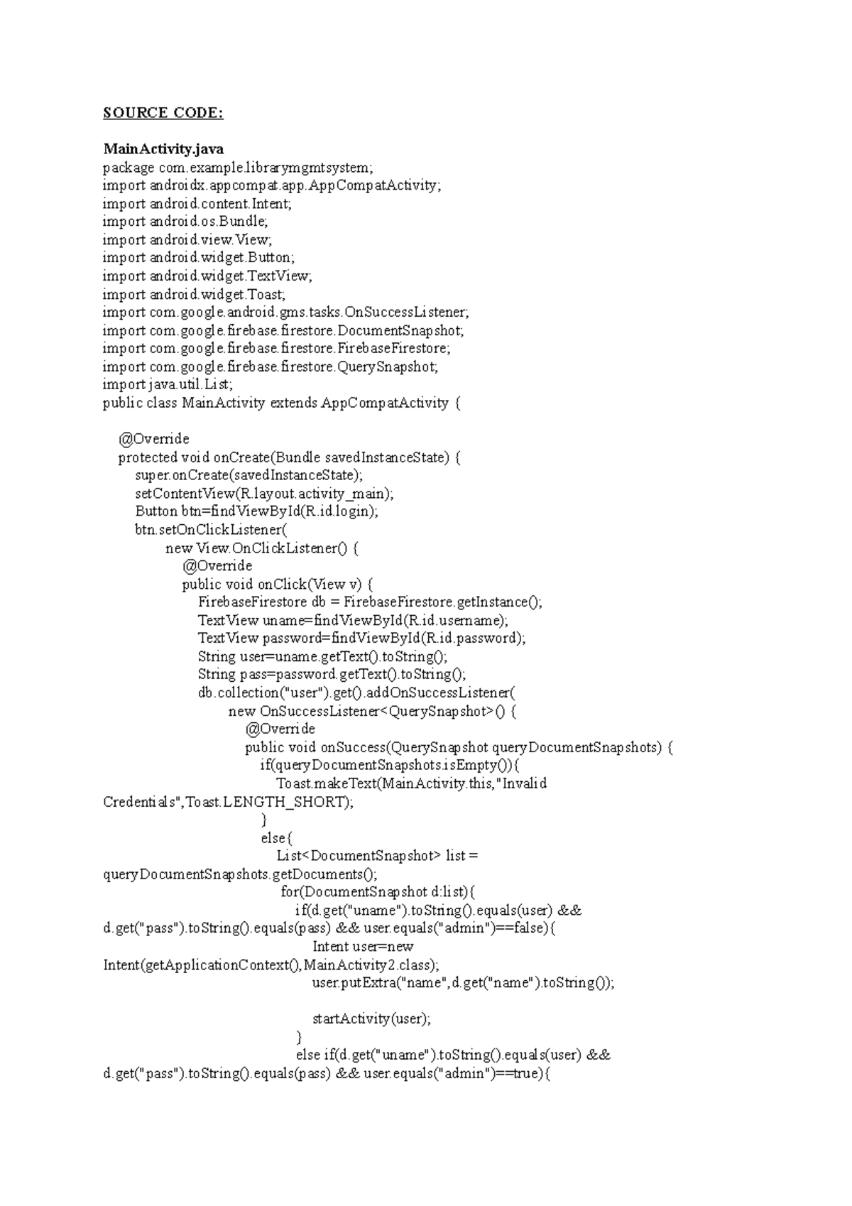 App Development Source Code Mainactivity Package Com Example Import Androidx Appcompat App