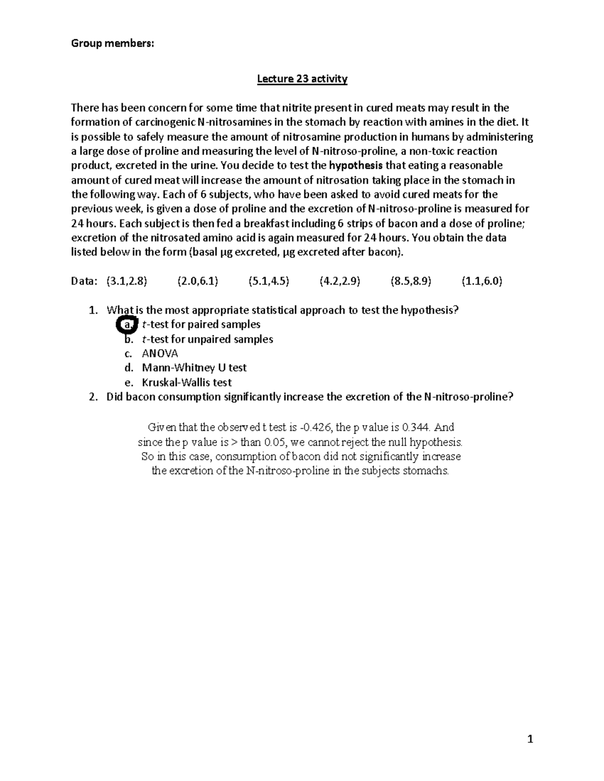 Lecture 23 a - These are one of the assignments for the unit 1-5 of the ...