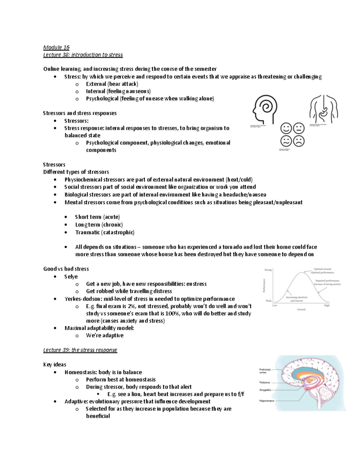 Module 16 - health and stress - Module 16 Lecture 38 : introduction to ...