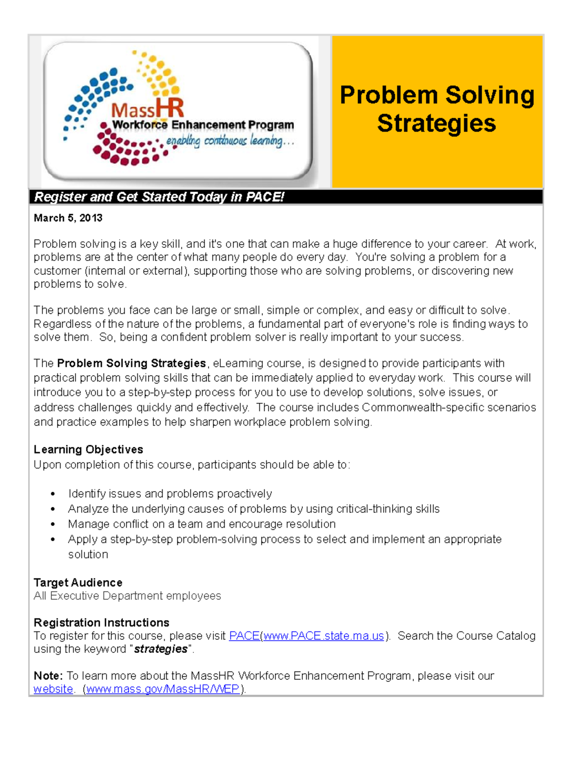 Problem solving strategies Polya and Problem Solving Organization ...