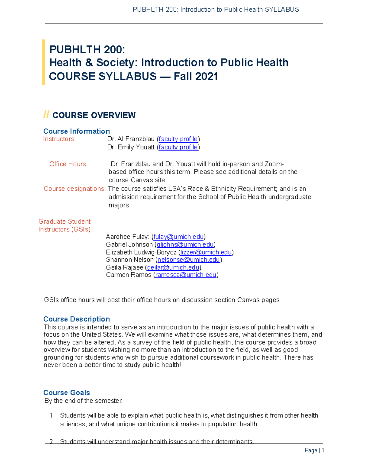 Pubhlth 200 F21 course syllabus 23AUG2021 - PUBHLTH 200: Health ...