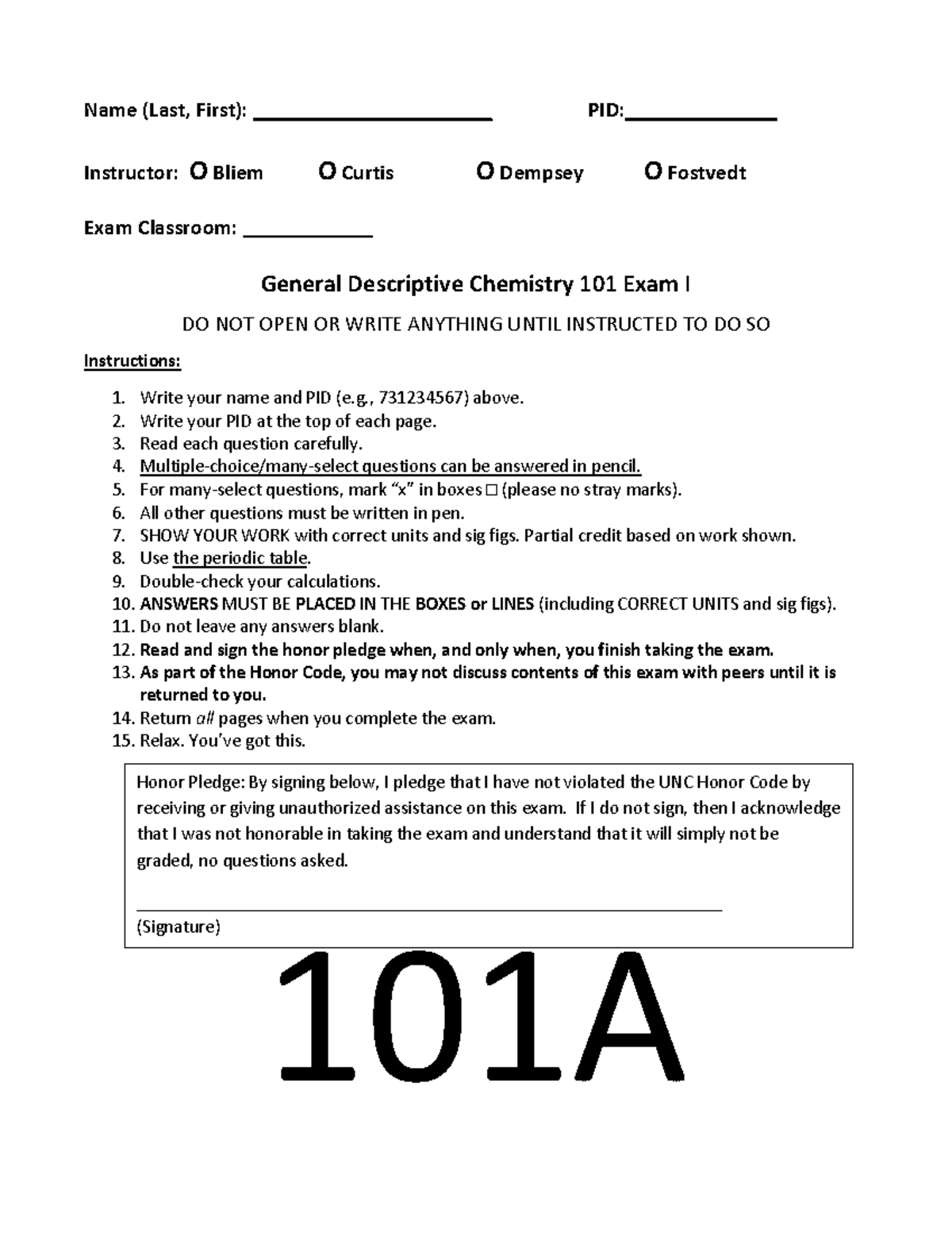FA22 Exam 1 Practice 2 Blank - Name (Last, First ...