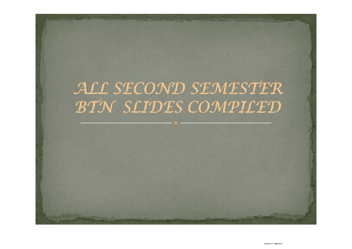 ALL BTN Slides Compiled - Introductory Botany - Studocu