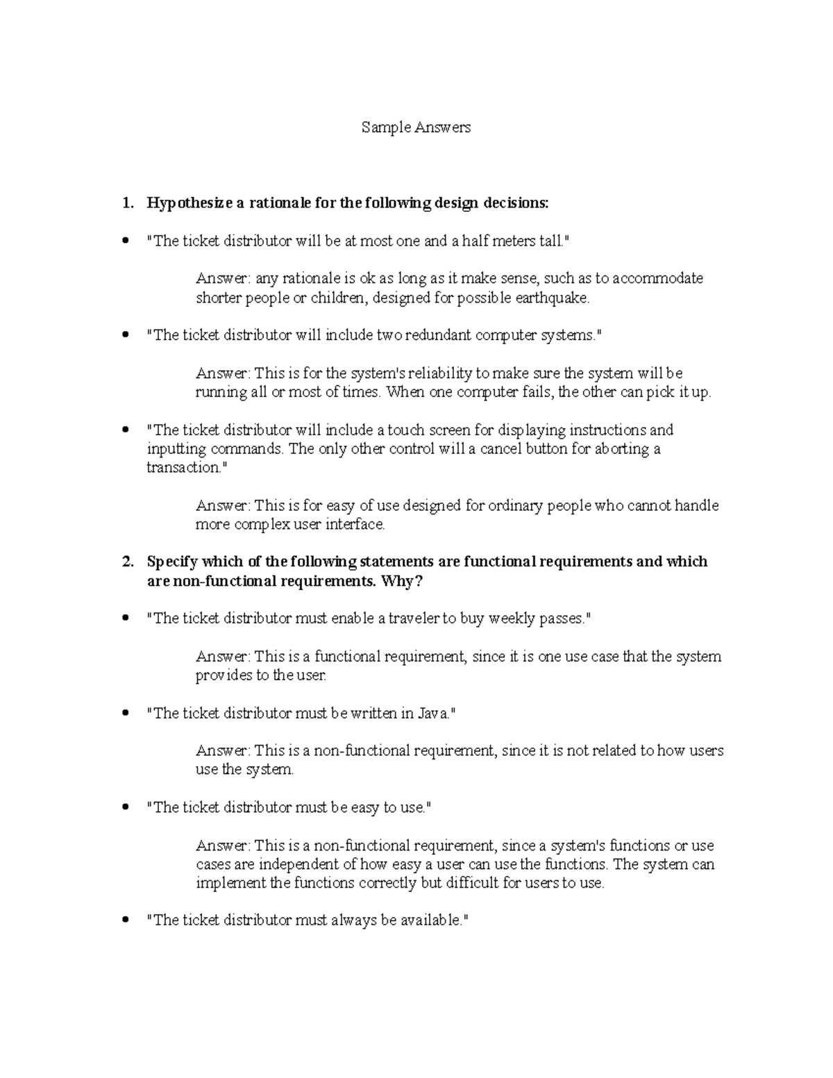 2o19 Software Engineering Solution Letheridge Oose Object Oriented 6079