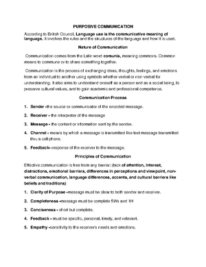 Module 1 Communication Process, Principles, AND Ethics - MODULE 1 ...