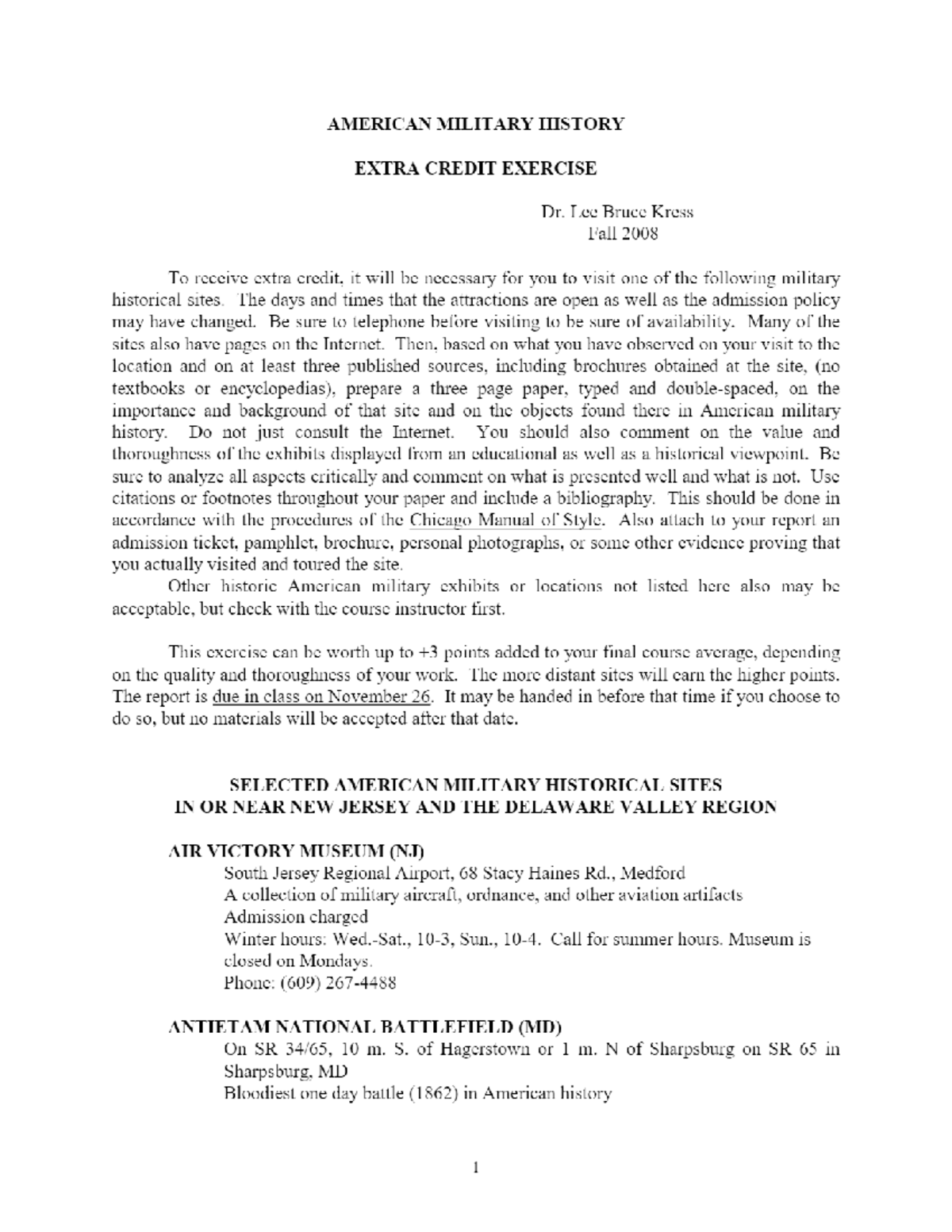 American Military History - HIST 441 - Studocu