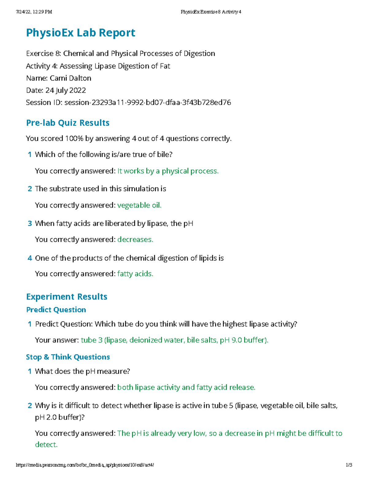 Physio Ex Exercise 8 Activity 4 Pearsoncmg Bc Bc 0media Ap Physioex