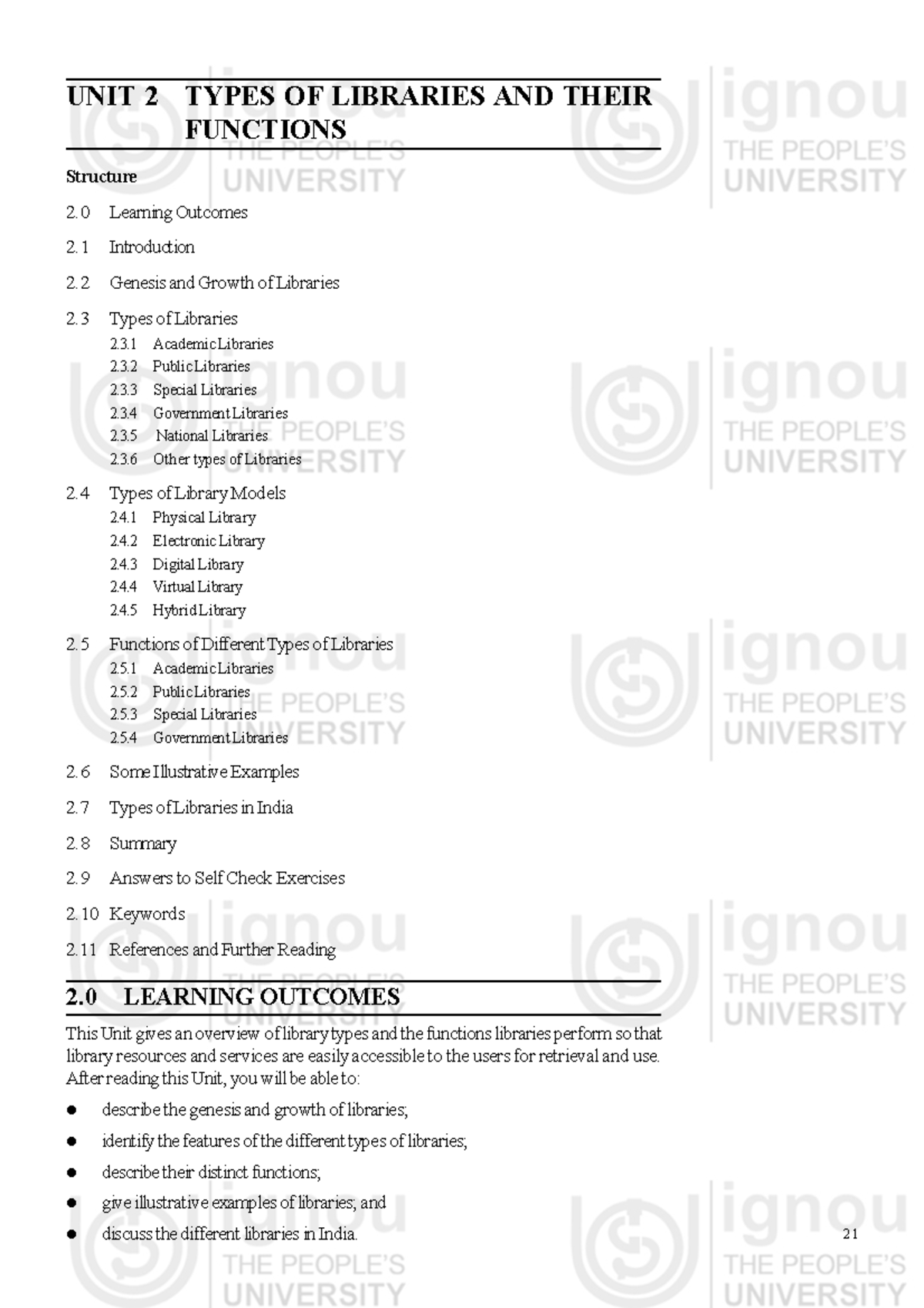 Unit-2 - Short notes - 2 1 UNIT 2 TYPES OF LIBRARIES AND THEIR ...