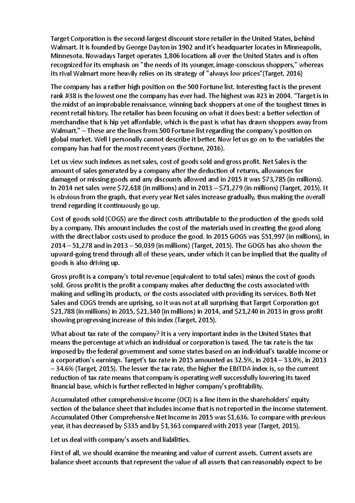 Target SEC10KReport - Target Corporation is the second-largest discount ...