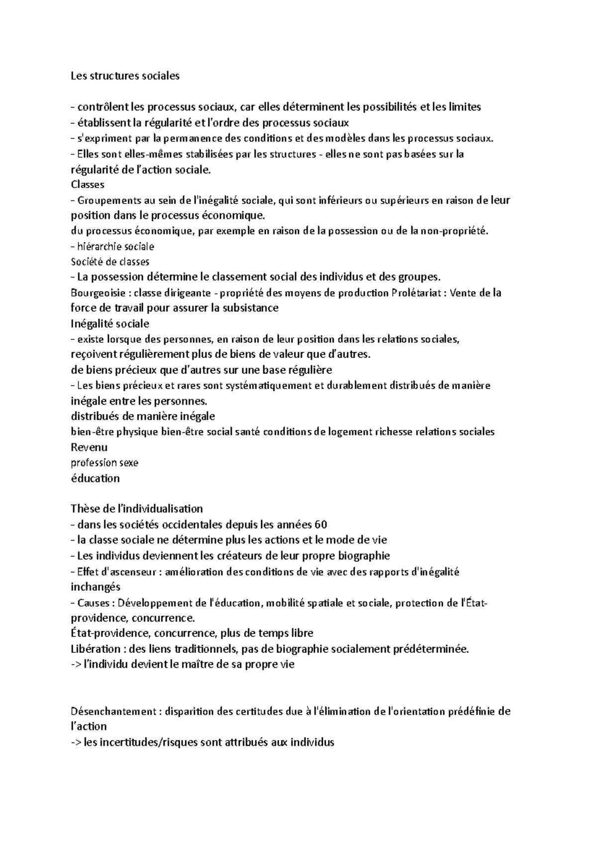 Les structures sociales - Les structures sociales contrôlent les ...