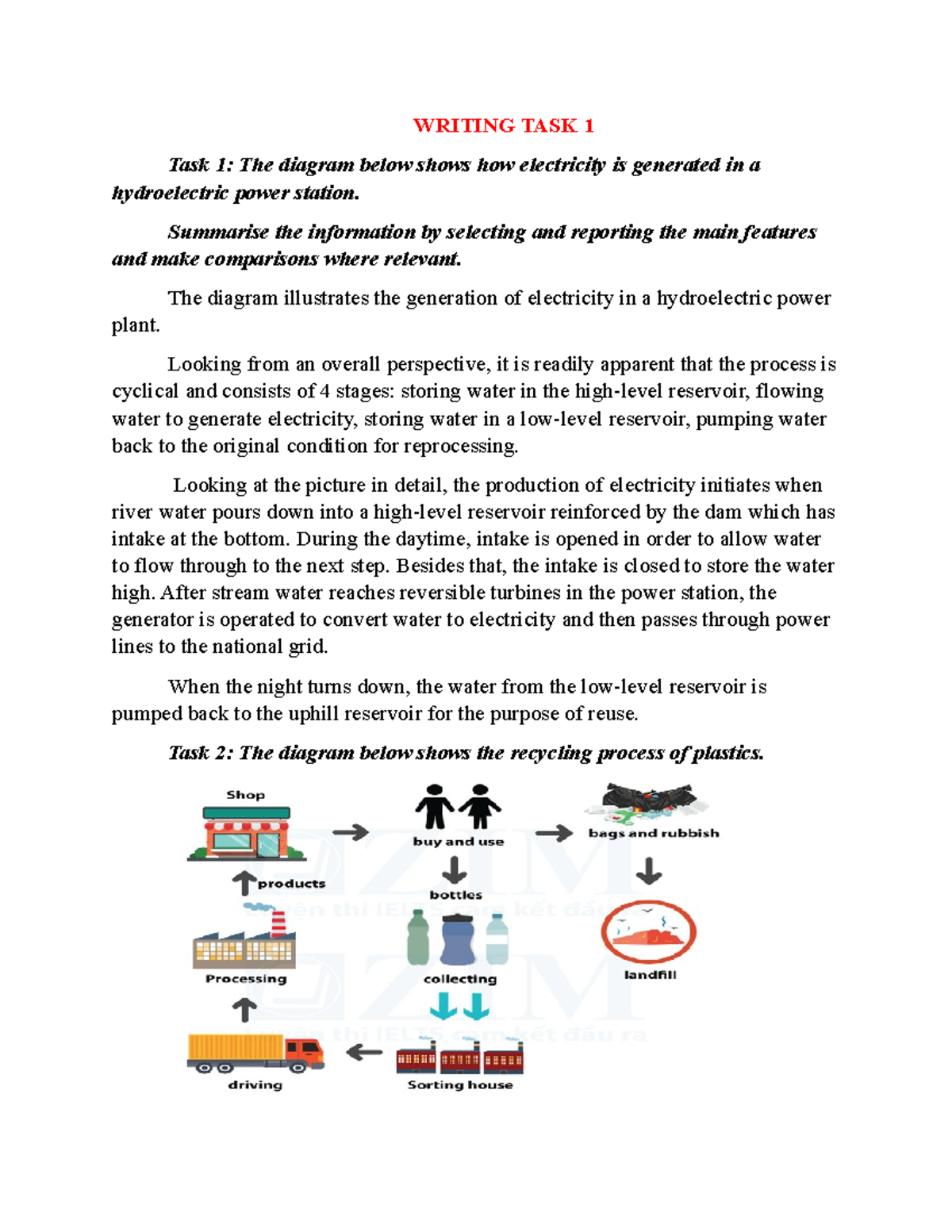 Writing TASK 1 IELTS - easy for students - WRITING TASK 1 Task 1: The ...