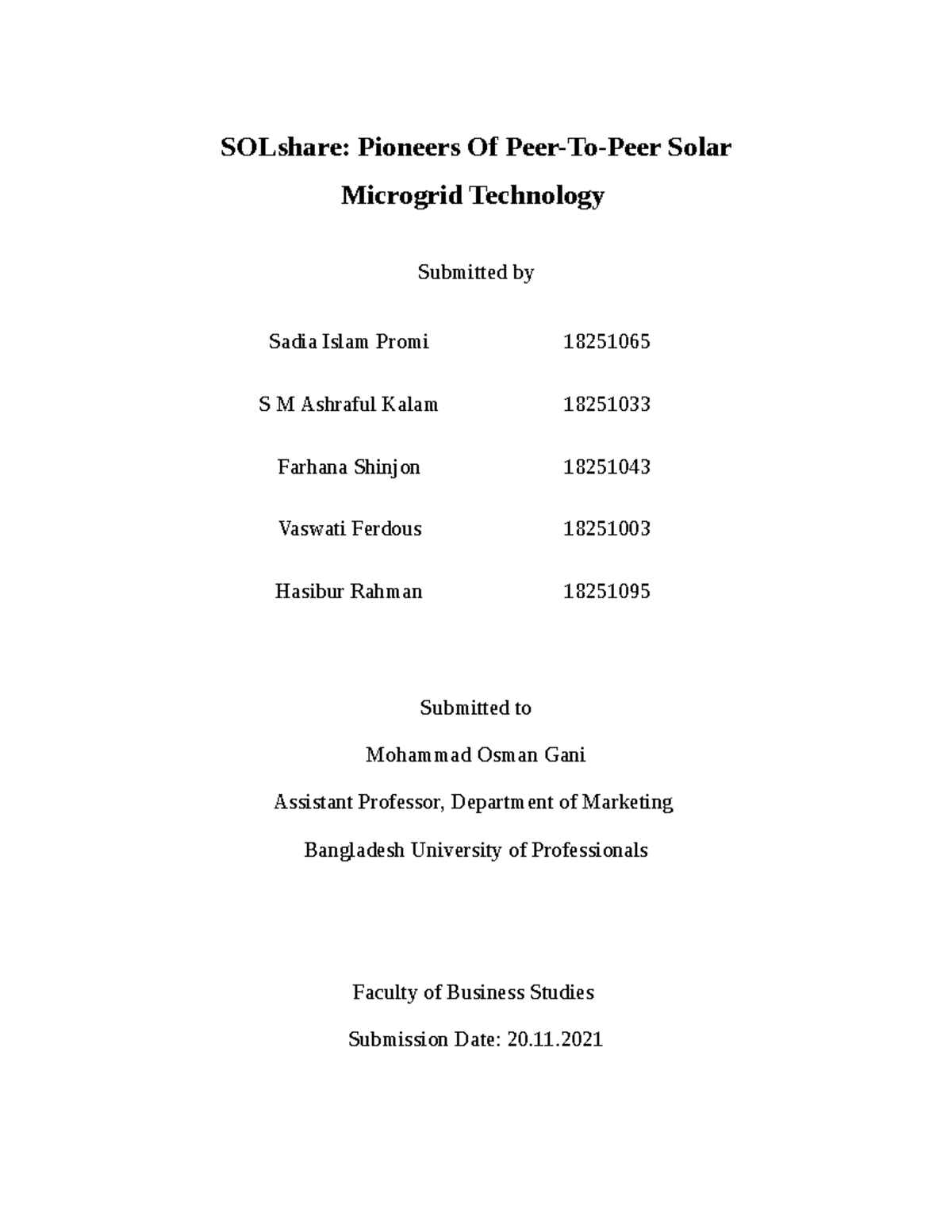 Solshare the peer to peer connecting solar - SOLshare: Pioneers Of Peer ...